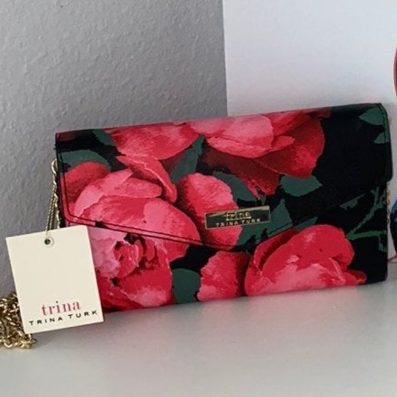 Trina Turk | Bags | Trina Turk Floral Crossbody Bag | Poshmark